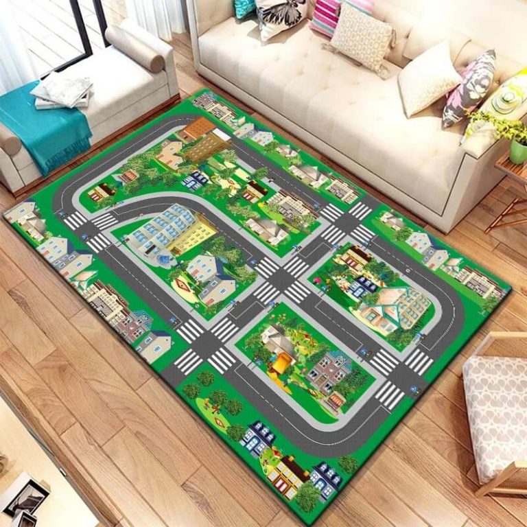 Tapis route pour chambre de garçon